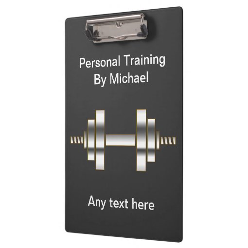 Personal Trainer Custom Clipboard | Zazzle