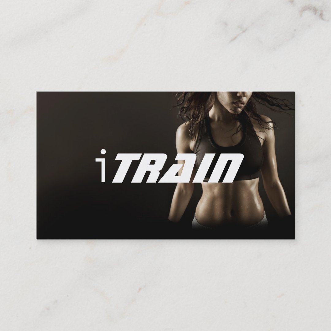 Personal Trainer Exercise Gym Fitness Business Business Card | Zazzle