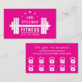 Personal Trainer/Fitness 10 Class Pass Business Card | Zazzle