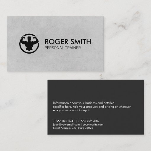 Personal Trainer | Fitness Coach Business Card | Zazzle