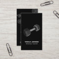 Personal Trainer Fitness Dumbbell QR Code Business Card | Zazzle