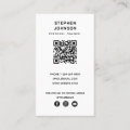 Personal Trainer Fitness QR Code Social Media Business Card | Zazzle