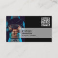 Personal Trainer Fitness QR Code Social Media Icon Business Card | Zazzle