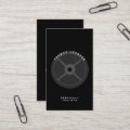 Personal Trainer Fitness Weight Plate Dumbbell Business Card | Zazzle