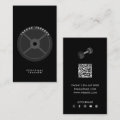 Personal Trainer Fitness Weight Plate Dumbbell Business Card | Zazzle