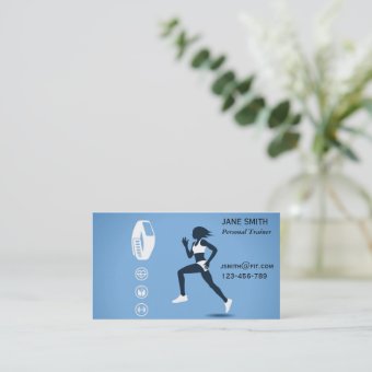 Personal Trainer Freelance Fitness Coach Business Card | Zazzle