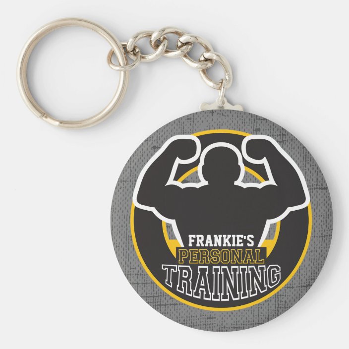 Personal Trainer GYM Power Training Fitness Custom Keychain | Zazzle.com