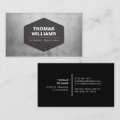Personal Trainer Logo on Faux Silver Business Card | Zazzle