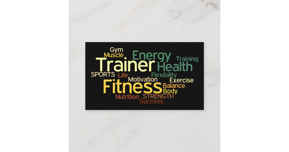 Personal Trainer Loyalty Punch Business Card | Zazzle