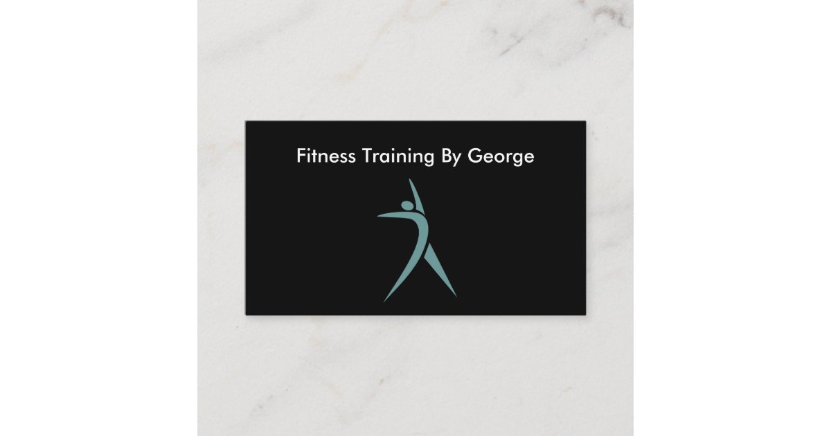 Personal Trainer Professional Design Business Card | Zazzle