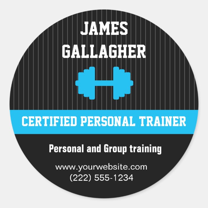 Personal Trainer Promotional Sticker | Zazzle.com