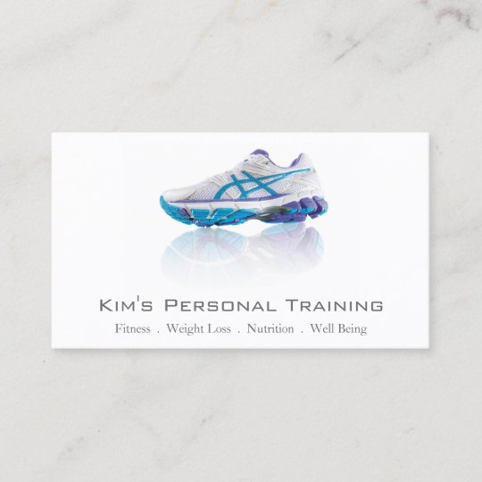 Personal Trainer, Reflected Shoe Business Card | Zazzle.com