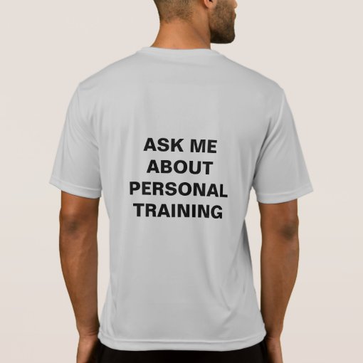 Personal Trainer T-Shirt Custom Print Promotional | Zazzle
