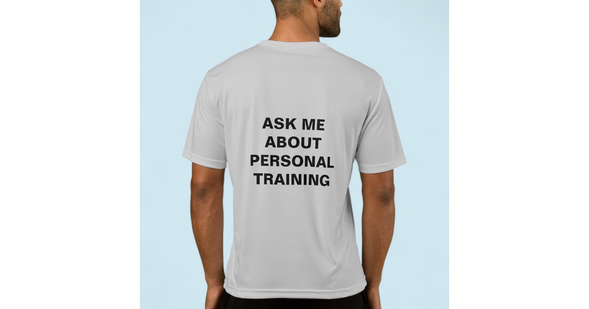 Personal Trainer T-Shirt Custom Print Promotional | Zazzle