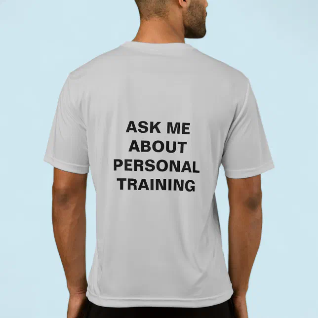 Personal Trainer T-Shirt Custom Print Promotional | Zazzle