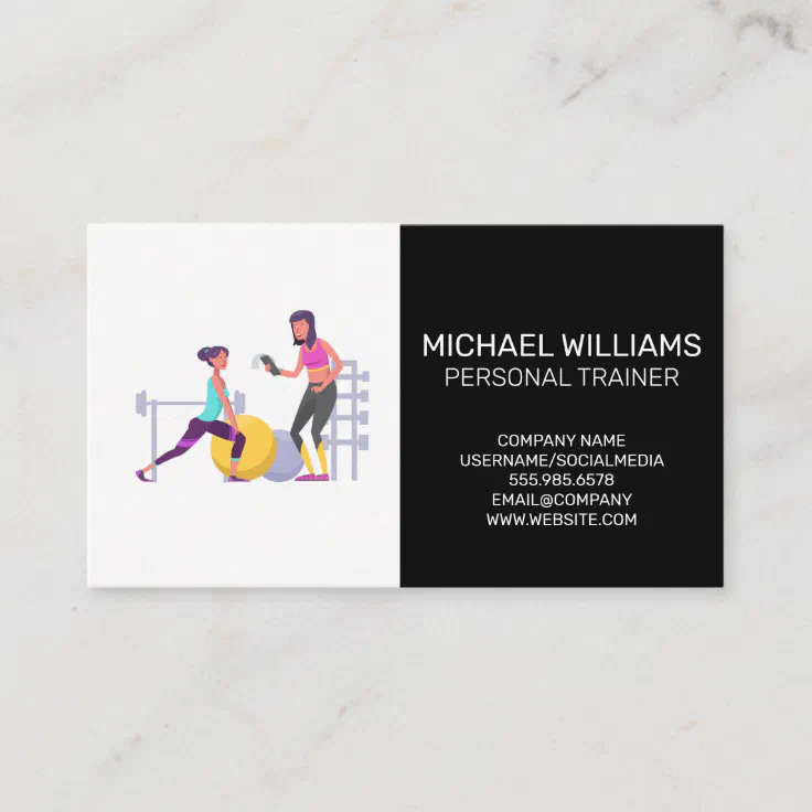 Personal Trainer | Training Session Business Card | Zazzle