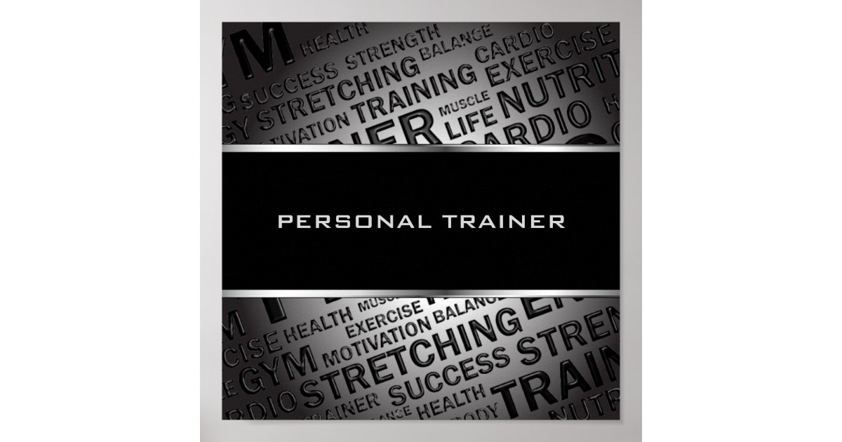 Personal Trainer Unique Poster | Zazzle