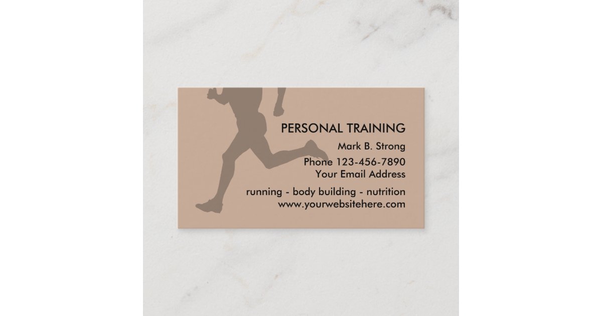 Personal Training Business Cards | Zazzle