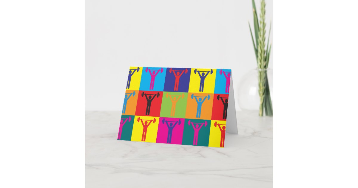 Personal Training Pop Art Card | Zazzle