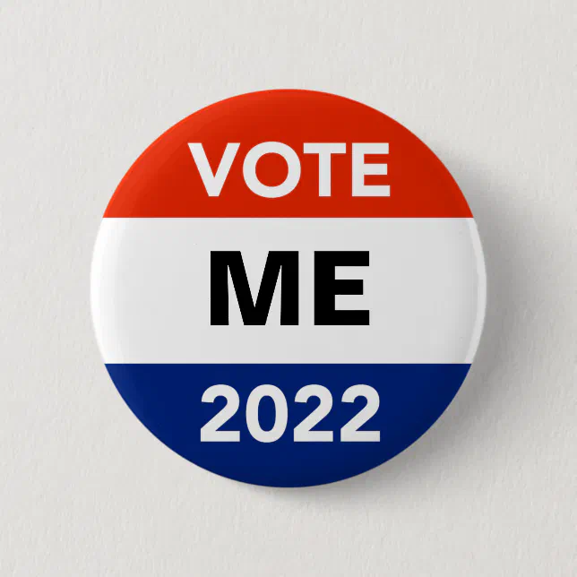 Personal Vote 2022 Midterm Election Campaign Button | Zazzle