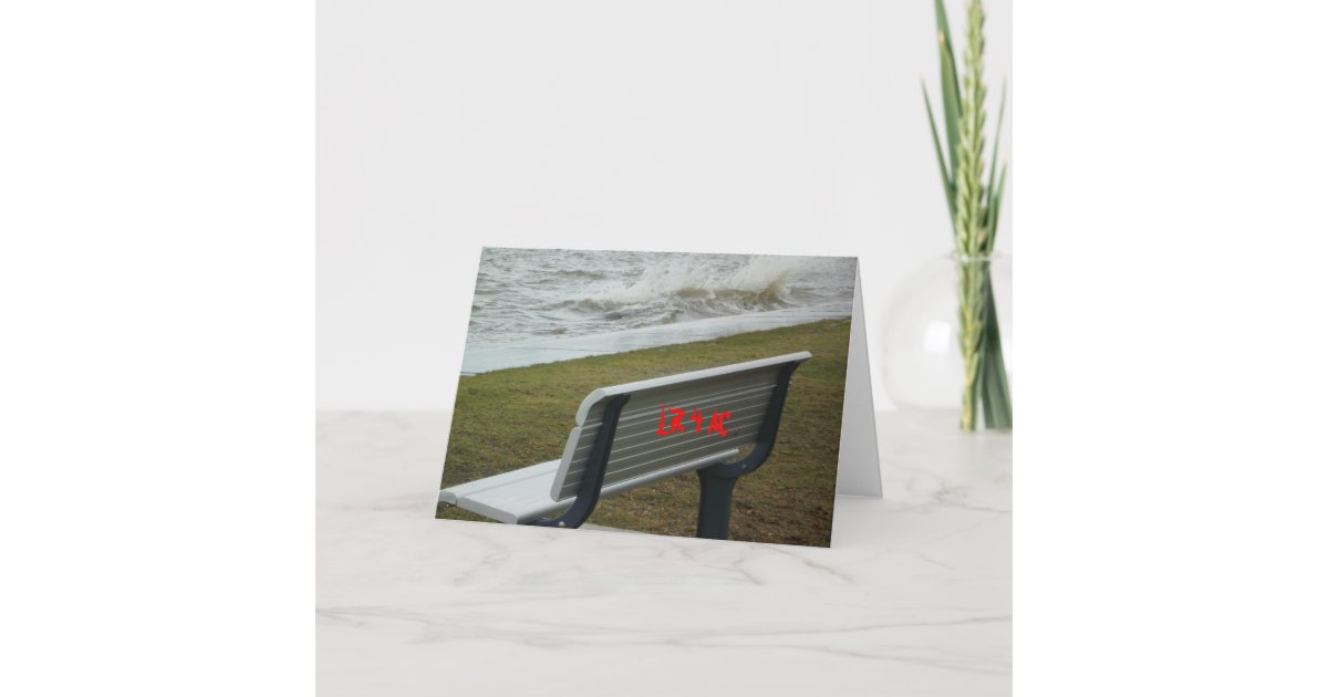 Personalise This Bench Card | Zazzle