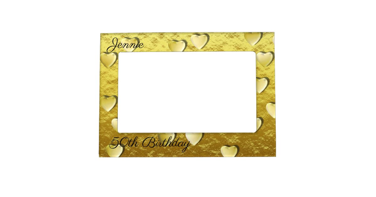 Personalised 50th Birthday Photo Frame | Zazzle