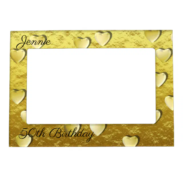 Personalised 50th Birthday Photo Frame | Zazzle