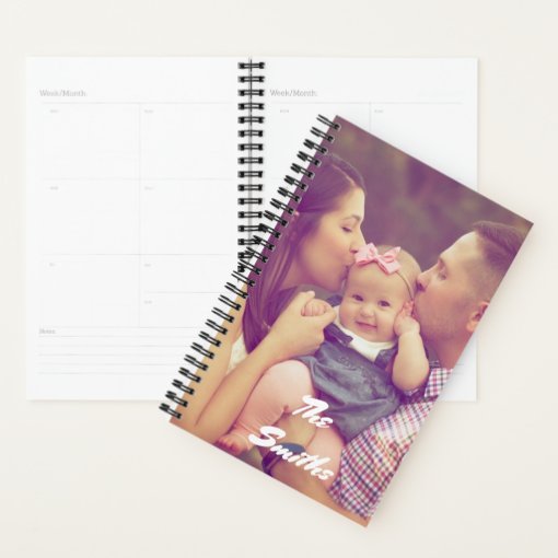 Personalised Create Your Own Photo Planner | Zazzle