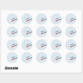 Personalised Custom Colour Netball Team Classic Round Sticker | Zazzle