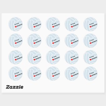 Personalised Custom Colour Netball Team Classic Round Sticker | Zazzle