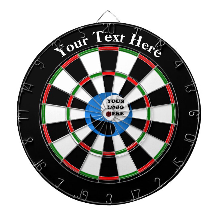 Personalised Custom Logo Dart Board | Zazzle