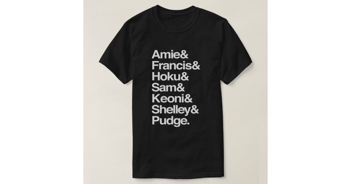 Personalised family members names T-Shirt | Zazzle