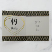 Personalised Happy 49th Wedding Anniversary Card | Zazzle