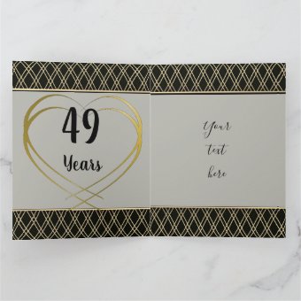 Personalised Happy 49th Wedding Anniversary Card | Zazzle