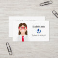 Personalised IT Avatar Business Card | Zazzle