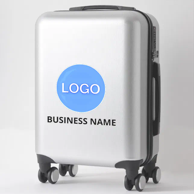 (Personalised Logo With Business Name) Suitcase Sticker | Zazzle