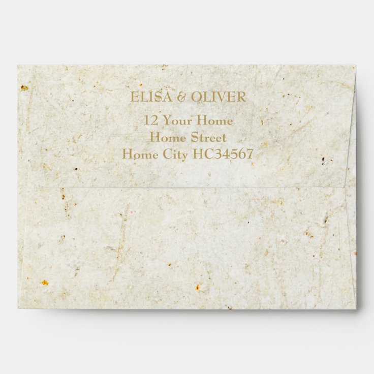 Personalised Minimal Vintage Return Address Envelope | Zazzle