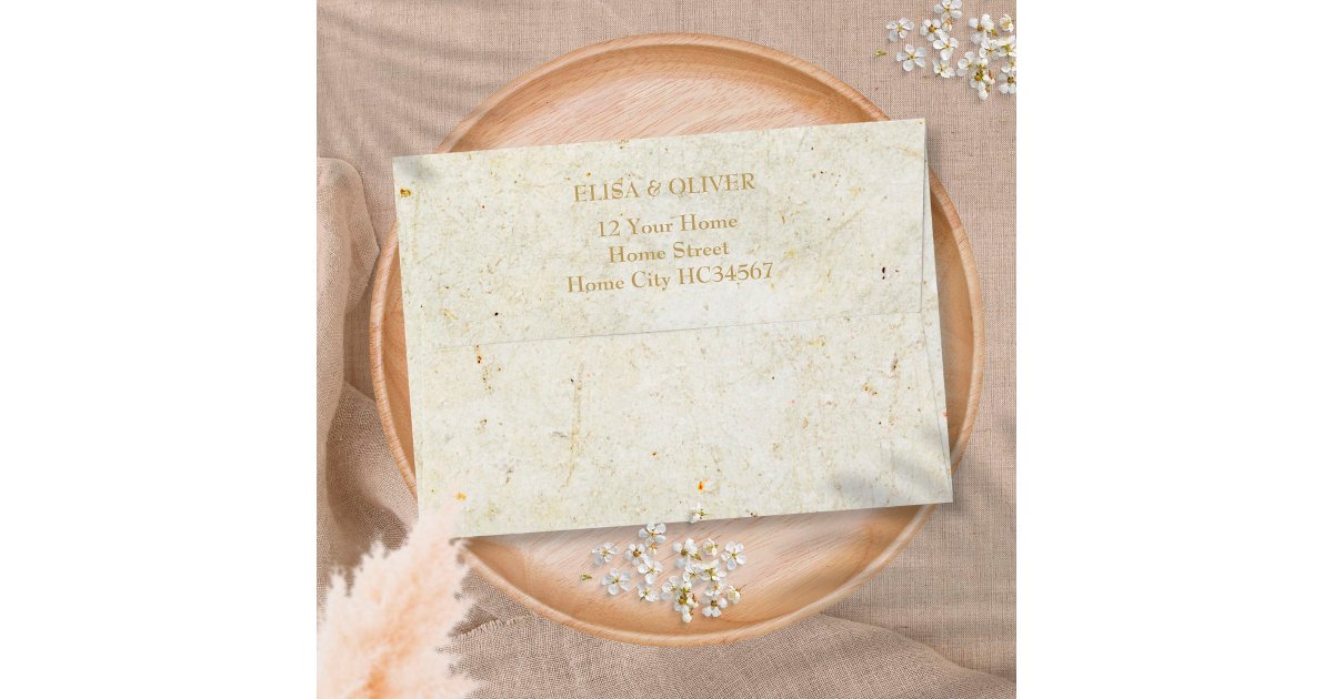 Personalised Minimal Vintage Return Address Envelope | Zazzle