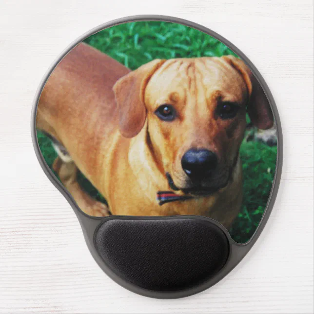 Personalised Mouse Mat With Wrist Support | Zazzle