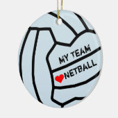 Personalised Netball Ball Design Ceramic Ornament | Zazzle