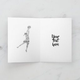 Personalised Netball Coach Birthday Card | Zazzle