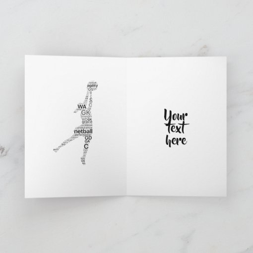 Personalised Netball Coach Birthday Card | Zazzle