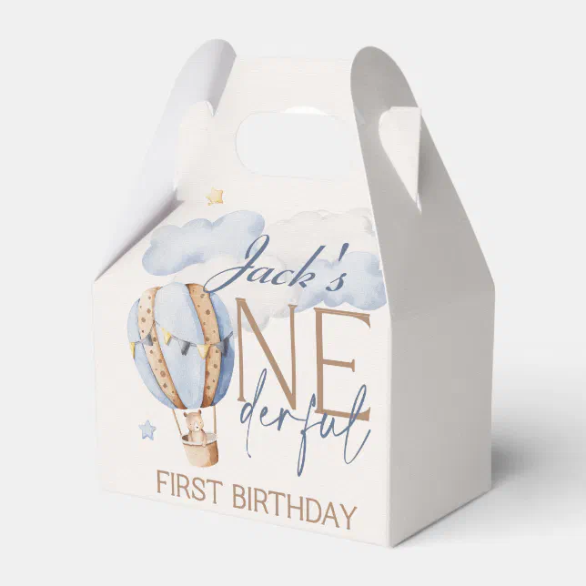 Personalised ONEderful 1st Birthday Favor Box | Zazzle