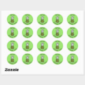 Personalised Penny the Rabbit Birthday Party Classic Round Sticker | Zazzle