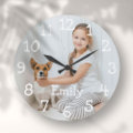 Personalised Photo Name Large Clock | Zazzle
