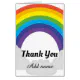 Personalised rainbow thank you card | Zazzle