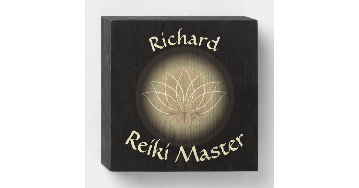 Personalised Reiki Master Wooden Box Sign | Zazzle