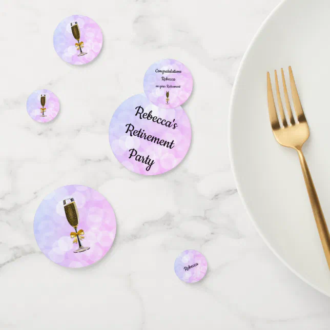 Personalised Retirement Confetti | Zazzle