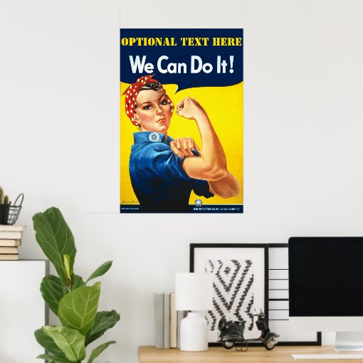 Personalised Rosie The Riveter Poster | Zazzle