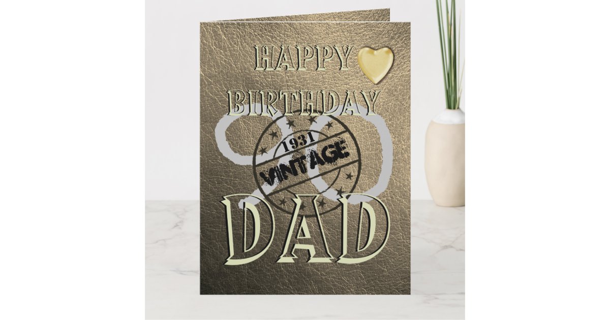 Personalised Special 90th Birthday Card For Dad | Zazzle